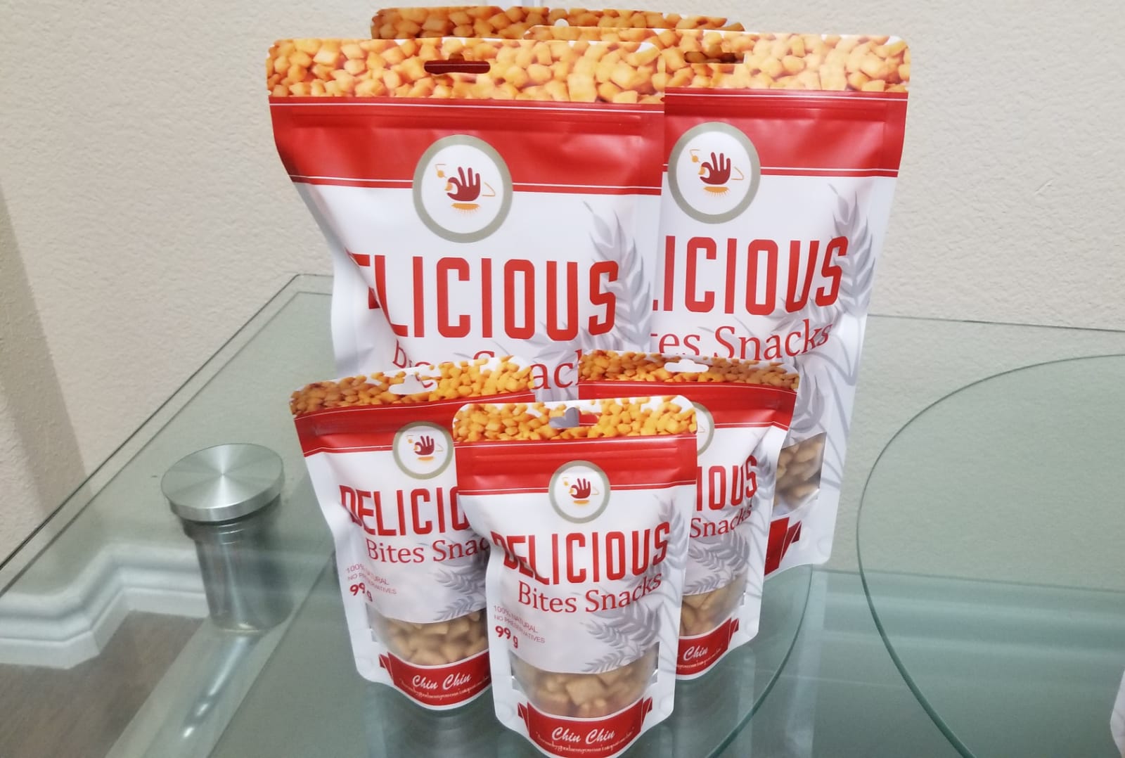 chin chin 6 packs., sizes 3 large/3 small - Deliciousbites Kitchen company