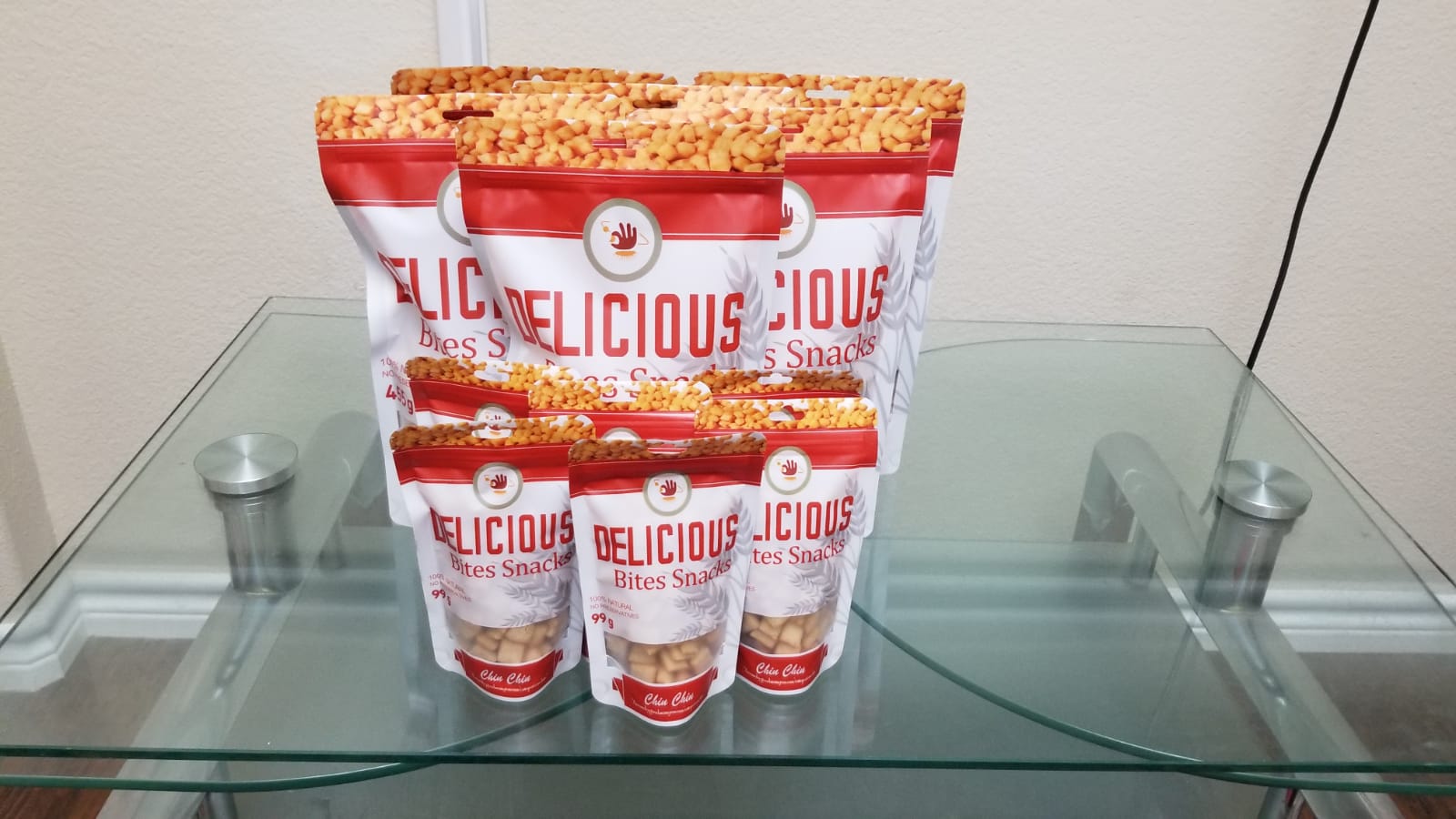CHIN CHIN 12 packs., 6 large/6 small - Deliciousbites Kitchen company
