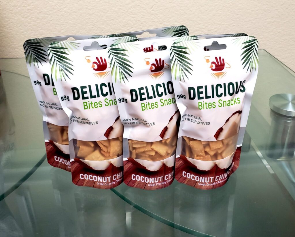 Coconut Chin Chin 6 packs , Small size - Deliciousbites Kitchen company