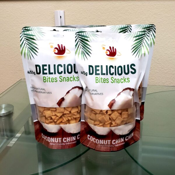 Coconut Chin Chin 5 Packs , Large Size - Deliciousbites Kitchen company